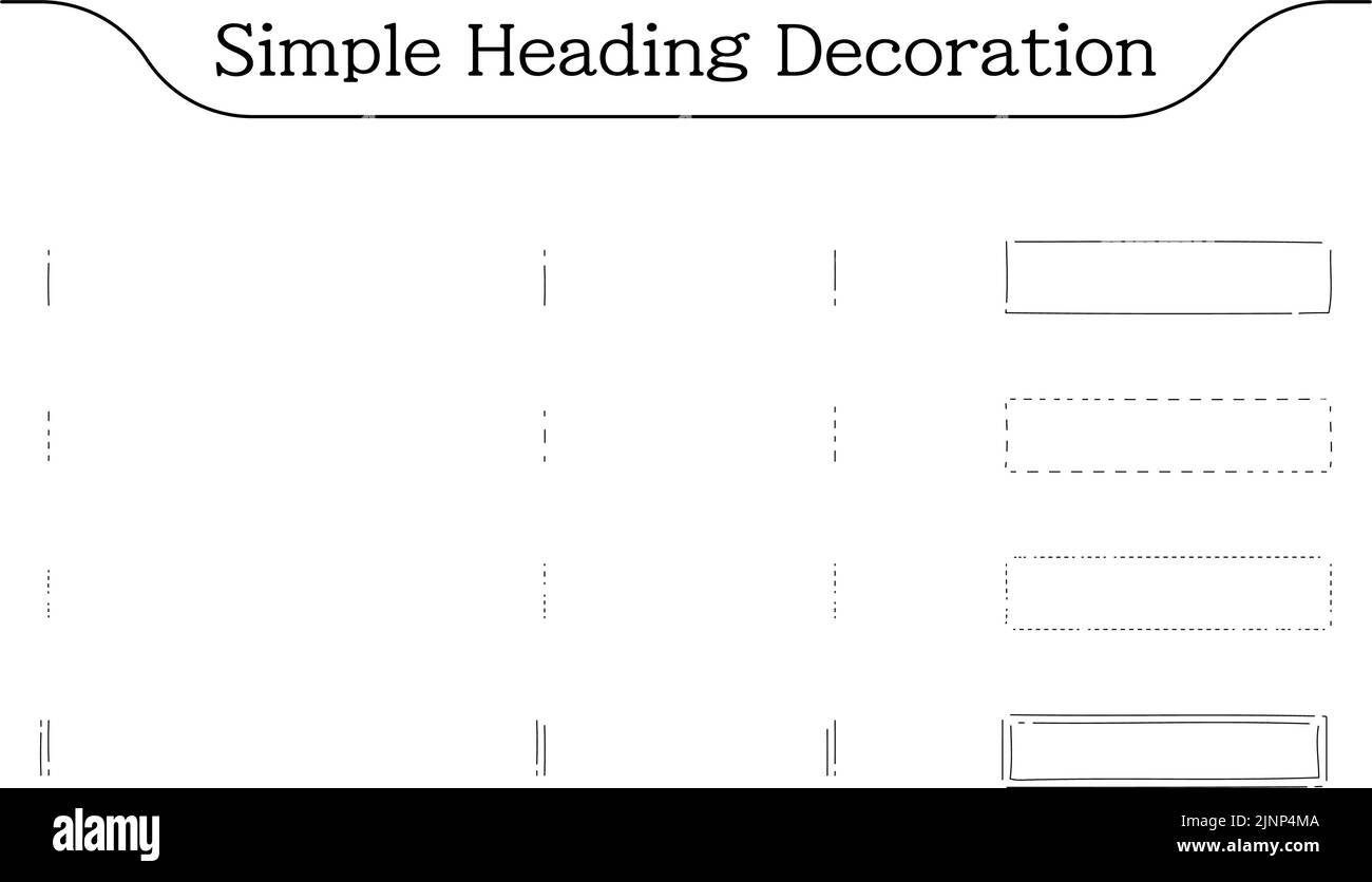 Simple handwritten style border with dotted or dashed lines, double ...