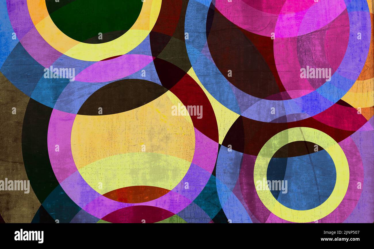 Fun, multi colored circles Background - stock illustration Stock Photo ...