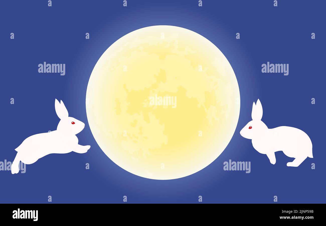 Harvest moon japan Stock Vector Images - Alamy