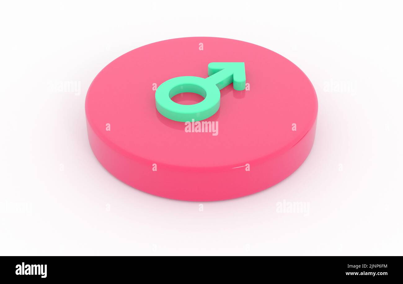 Designation of the planet Mars. Three-dimensional image of an ...