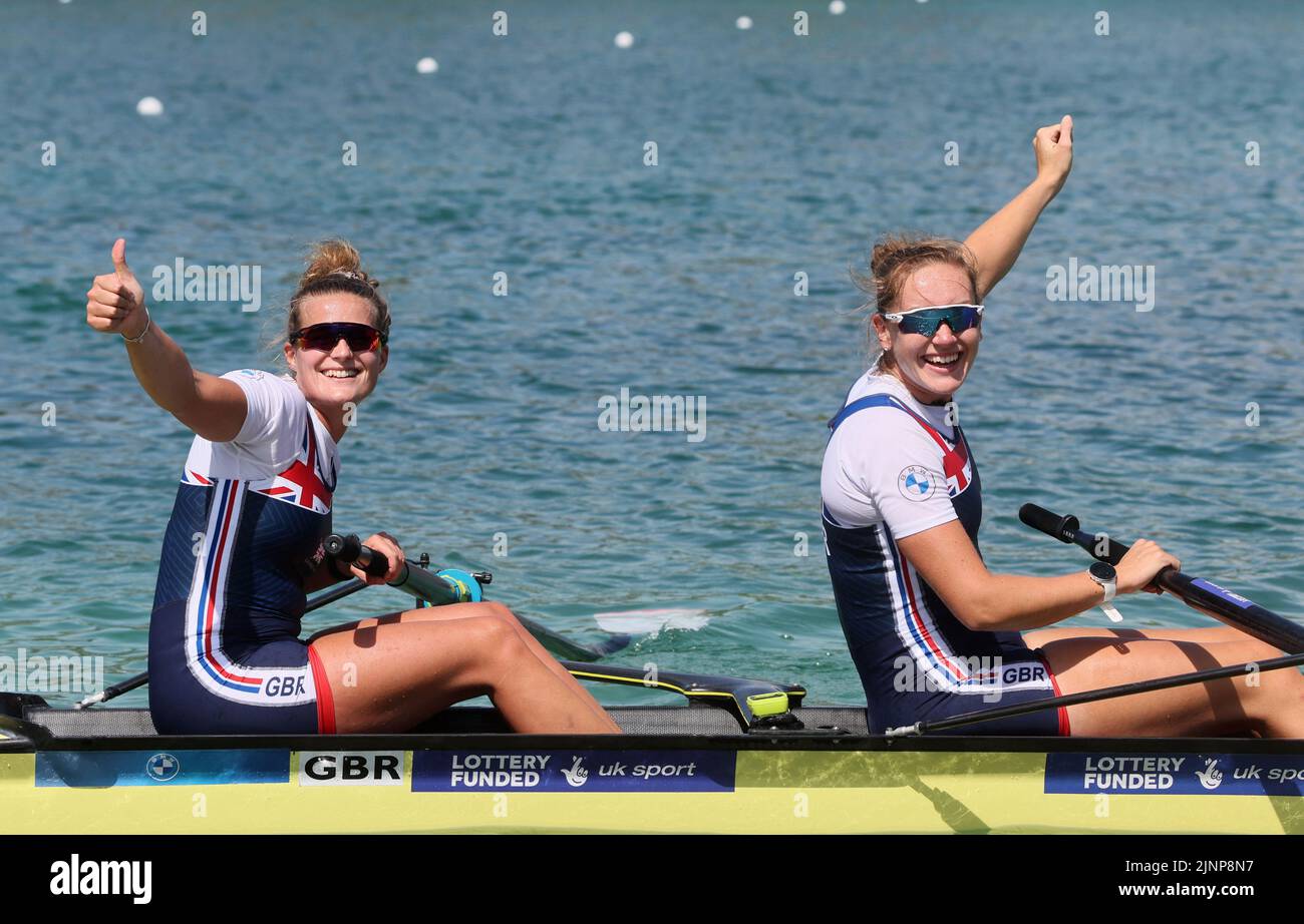 Silver medallist womens pair hi-res stock photography and images - Alamy