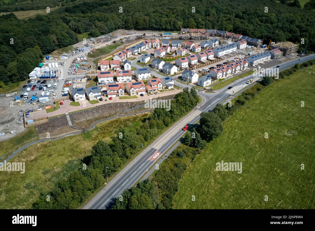 New housing development building houses for increased demand in rural ...