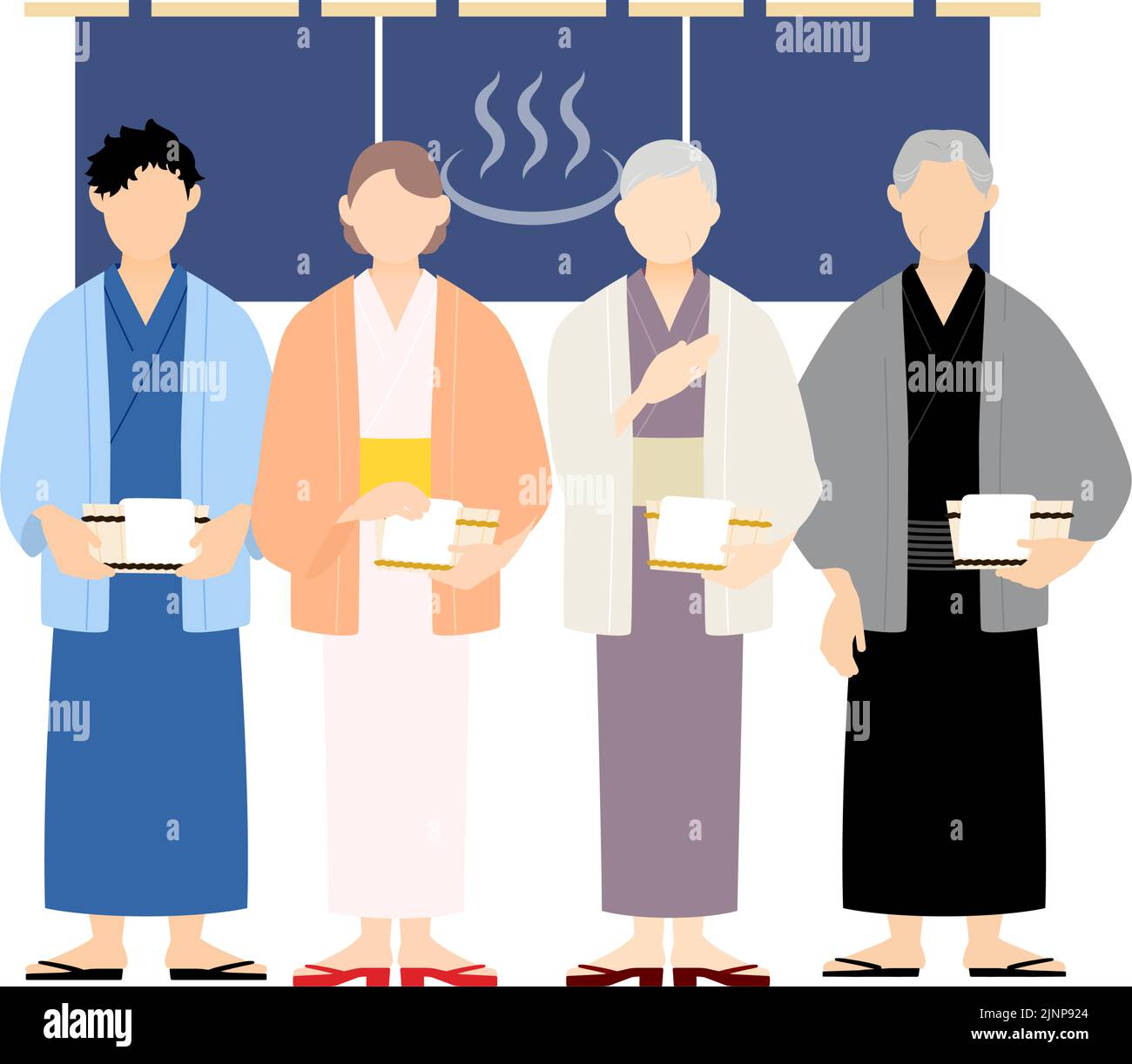 Senior woman holding family Stock Vector Images - Alamy