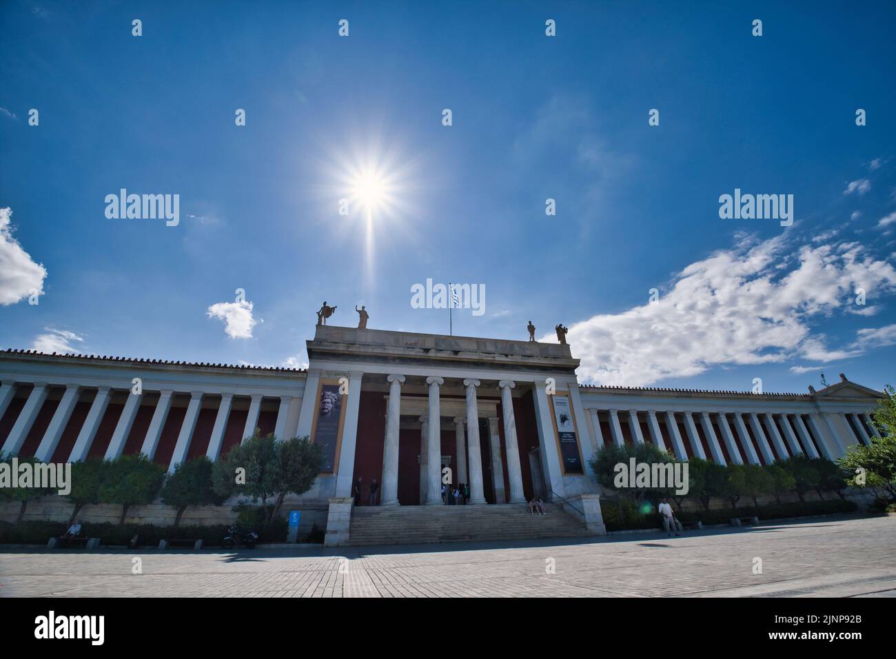Facade of the Archaeological museum in Athens Stock Photo - Alamy