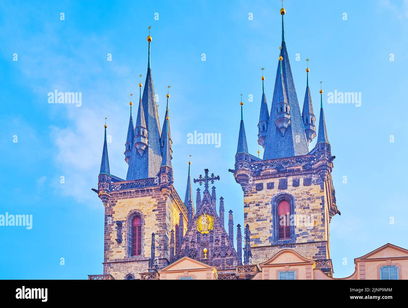 Prague spire spires tower towers hi-res stock photography and images ...