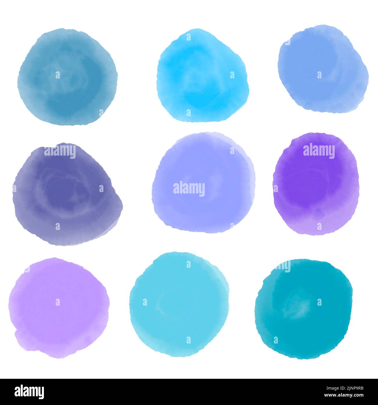 Watercolor set circle spots for fabrics and clothes print and ...