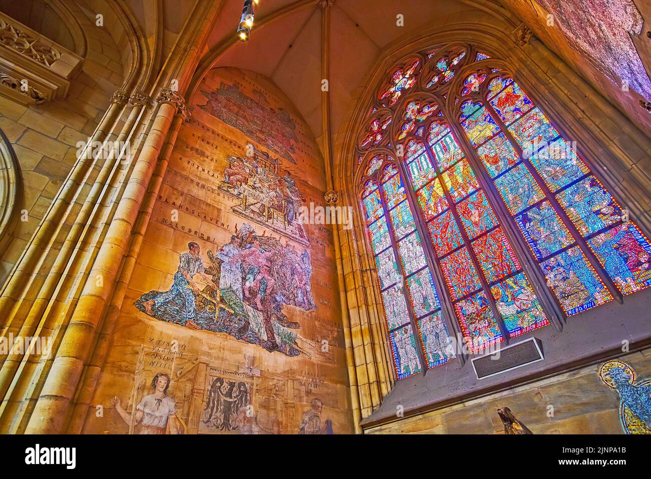 PRAGUE, CAZECH REPUBLIC - MARCH 6, 2022: The Chapel of St Vitus ...