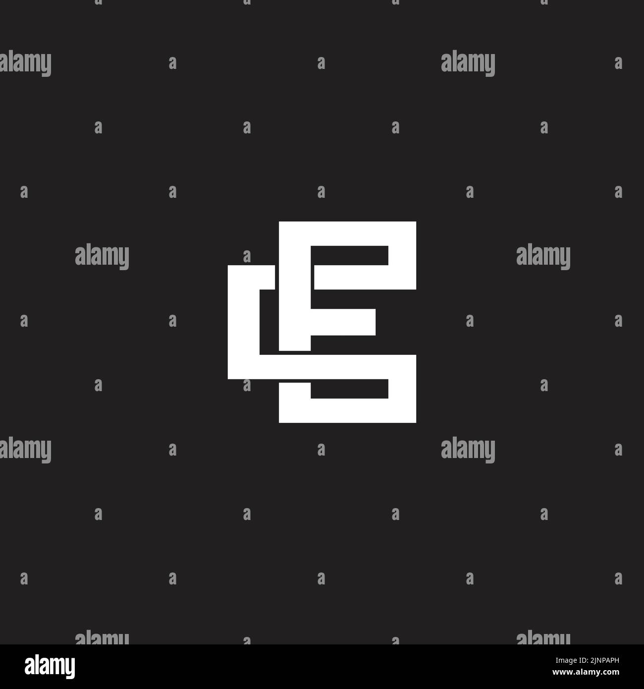 letter ce linked infinity line logo vector Stock Vector Image & Art - Alamy