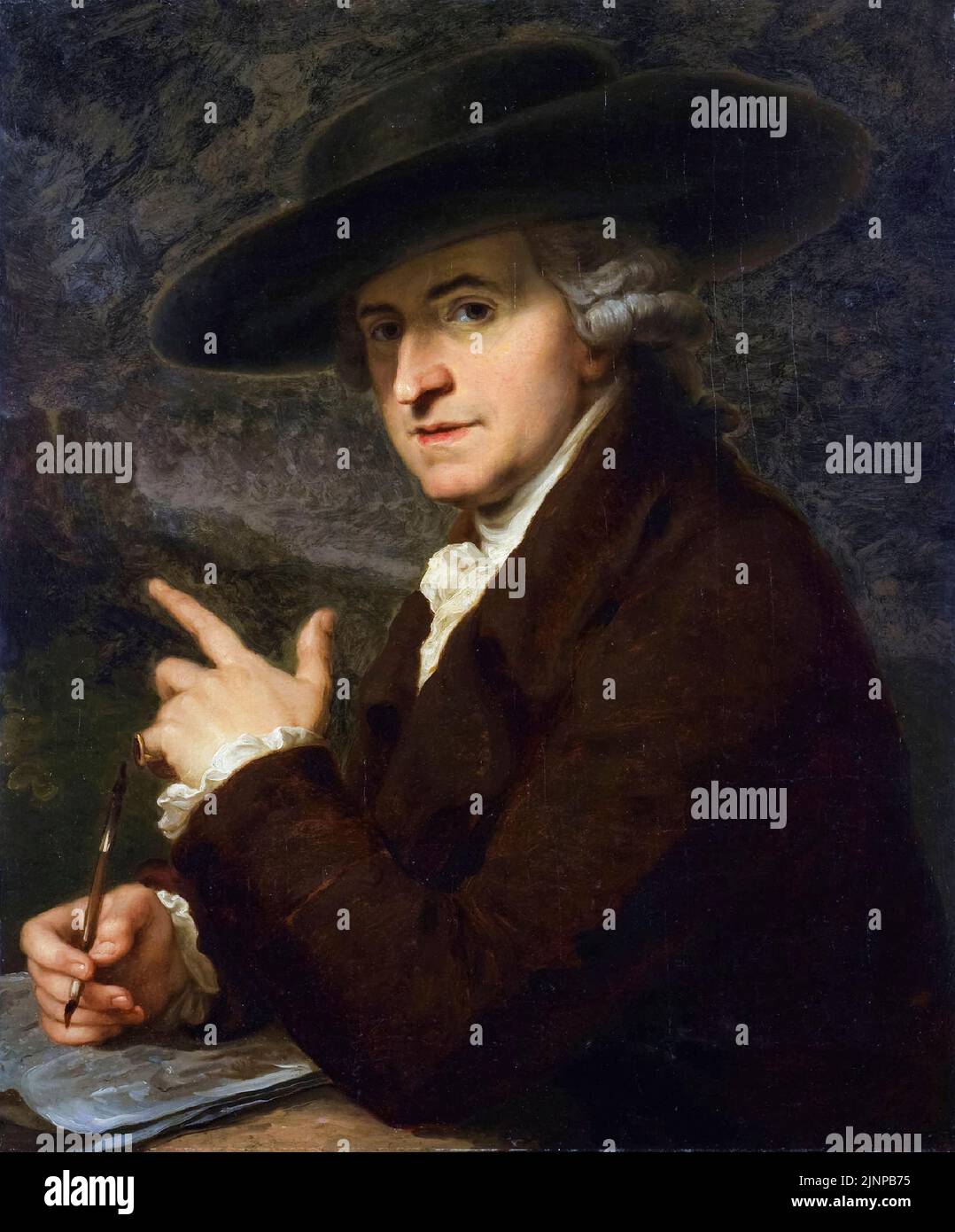 Angelica Kauffman, Portrait of her husband the painter Antonio Zucchi ...