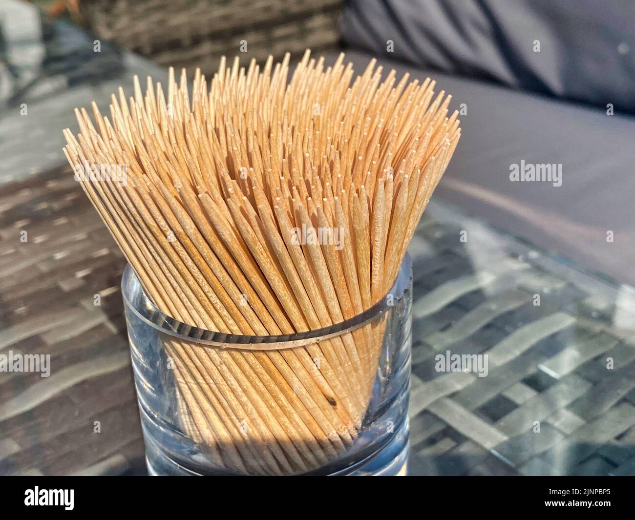 Cocktail sticks on a table Stock Photo - Alamy