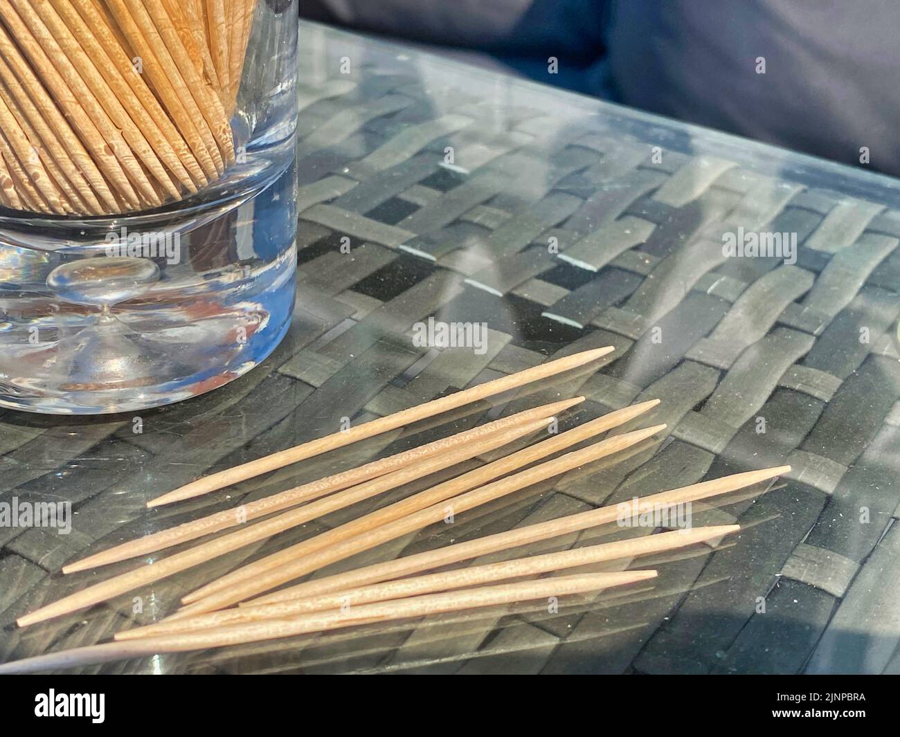 Cocktail sticks on a table Stock Photo - Alamy