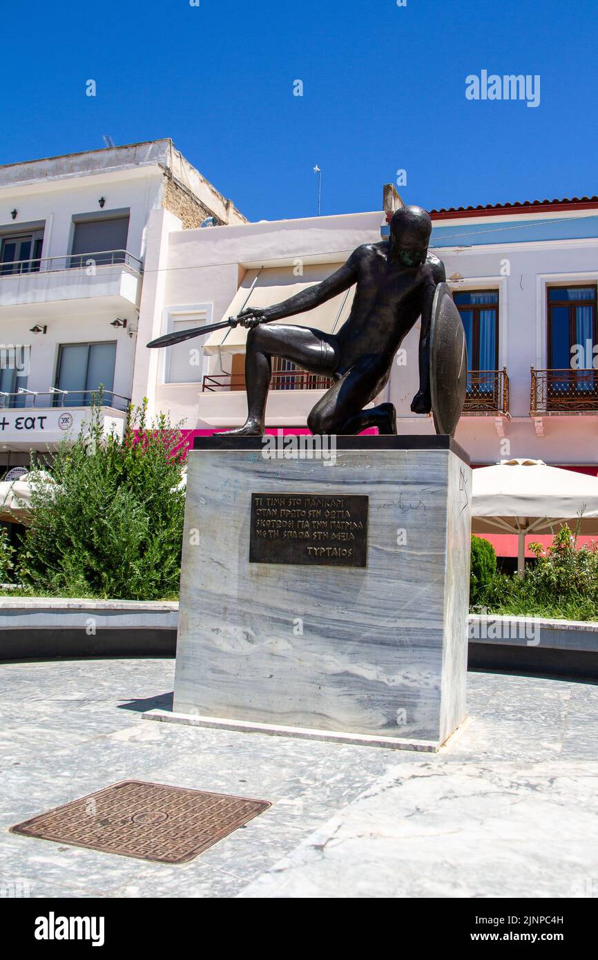 Statue Di Antichi Guerrieri Spartani