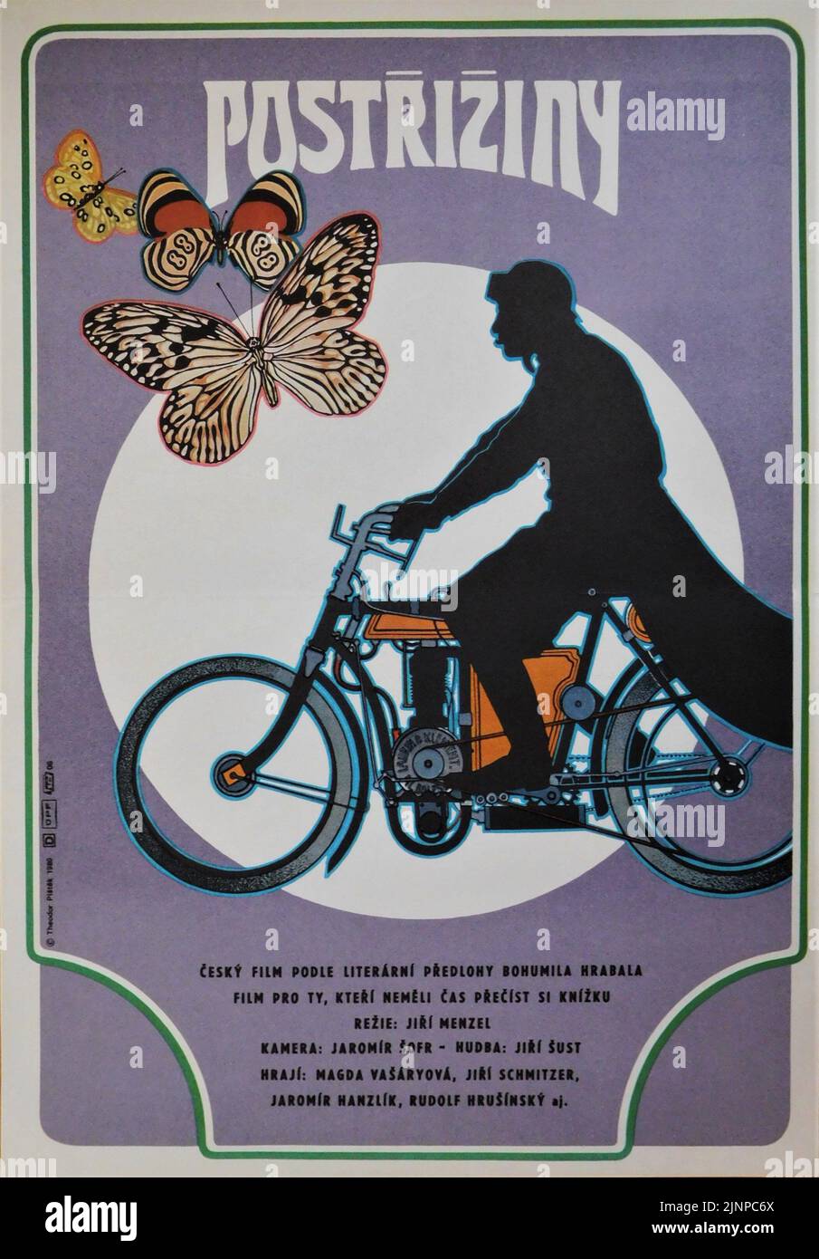 Czech Poster for JIRI SCHMITZER in POSTRIZINY / CUTTING IT SHORT 1981 director JIRI MENZEL ...