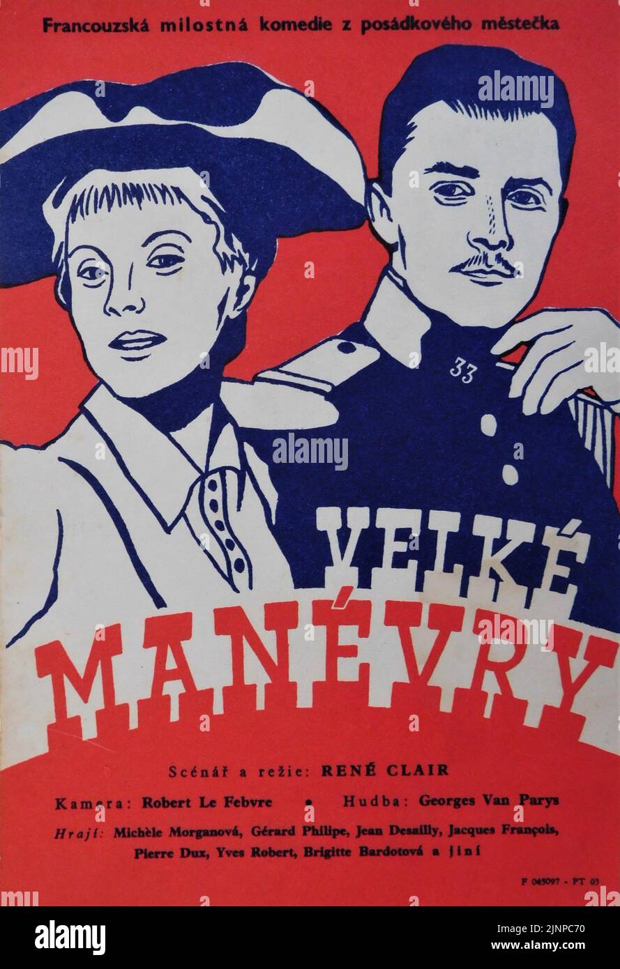 Czech Poster for MICHELE MORGAN and GERARD PHILIPE in LES GRANDES ... Czech Poster for MICHELE MORGAN and GERARD PHILIPE in LES GRANDES ...