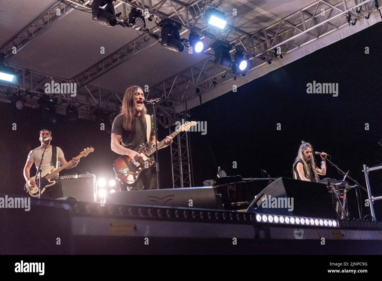 Giacomo Rossetti - Manuel Agnelli - Beatrice Antolini during the ...