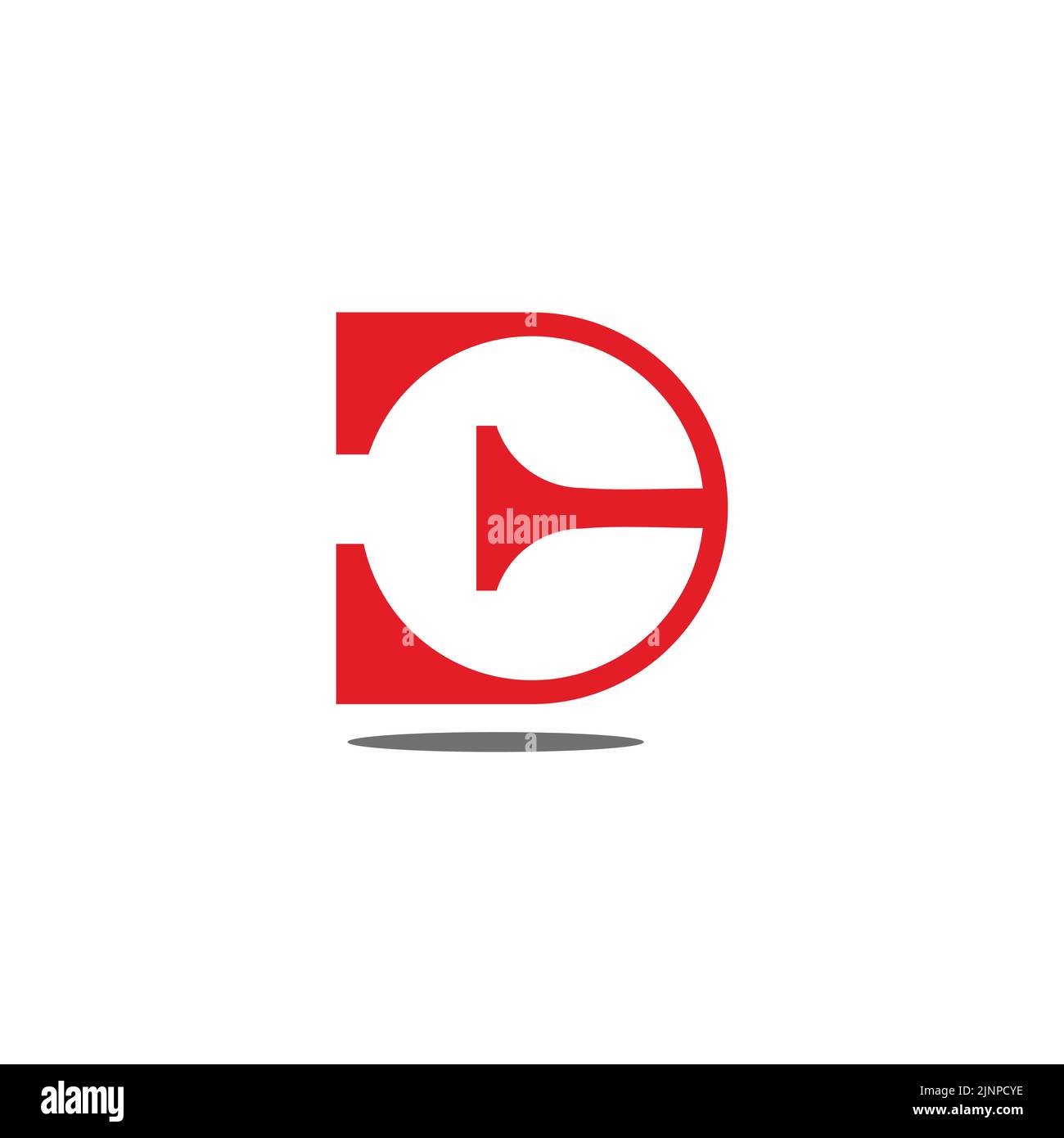 letter dc negative space geometric logo vector Stock Vector Image & Art ...