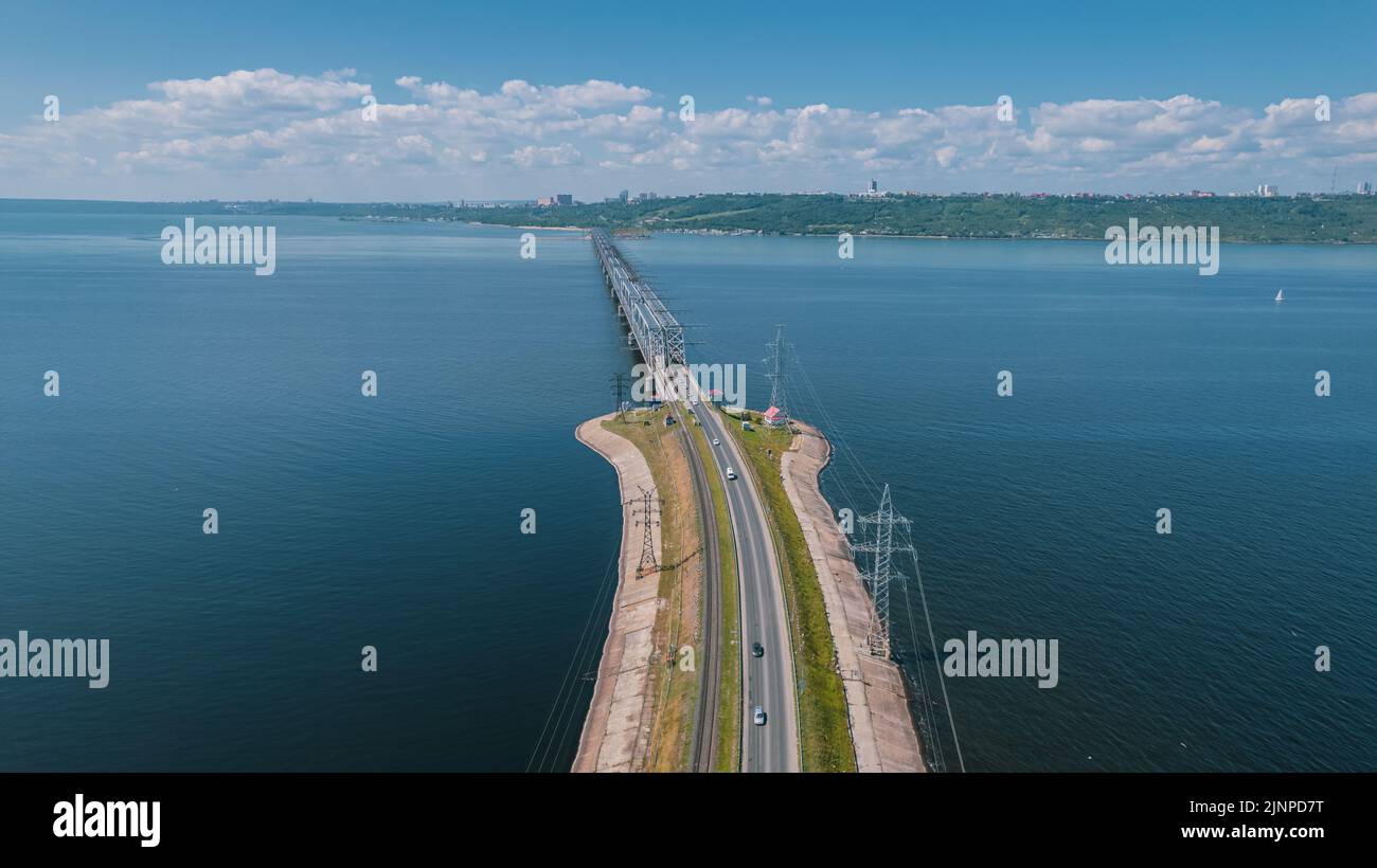 The Imperial Bridge is a combined automobile and railway bridge across ...