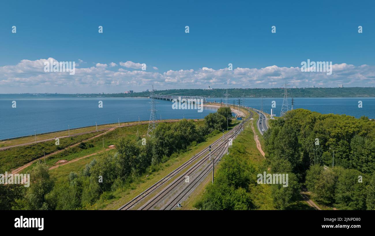 The Imperial Bridge is a combined automobile and railway bridge across ...