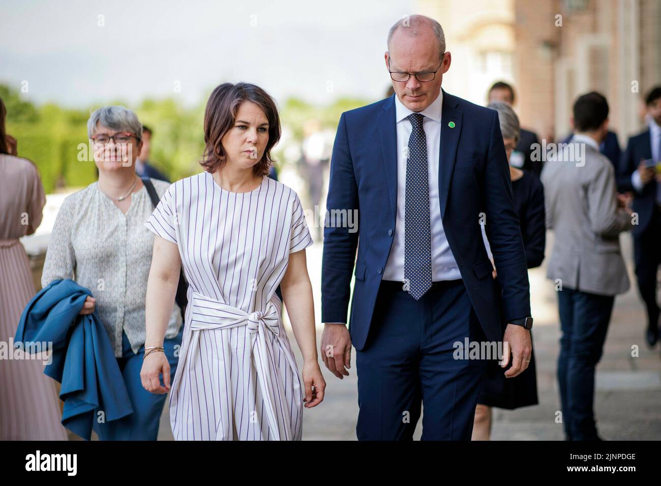 Annalena Baerbock, Federal Foreign Minister, meets Simon Coveney ...