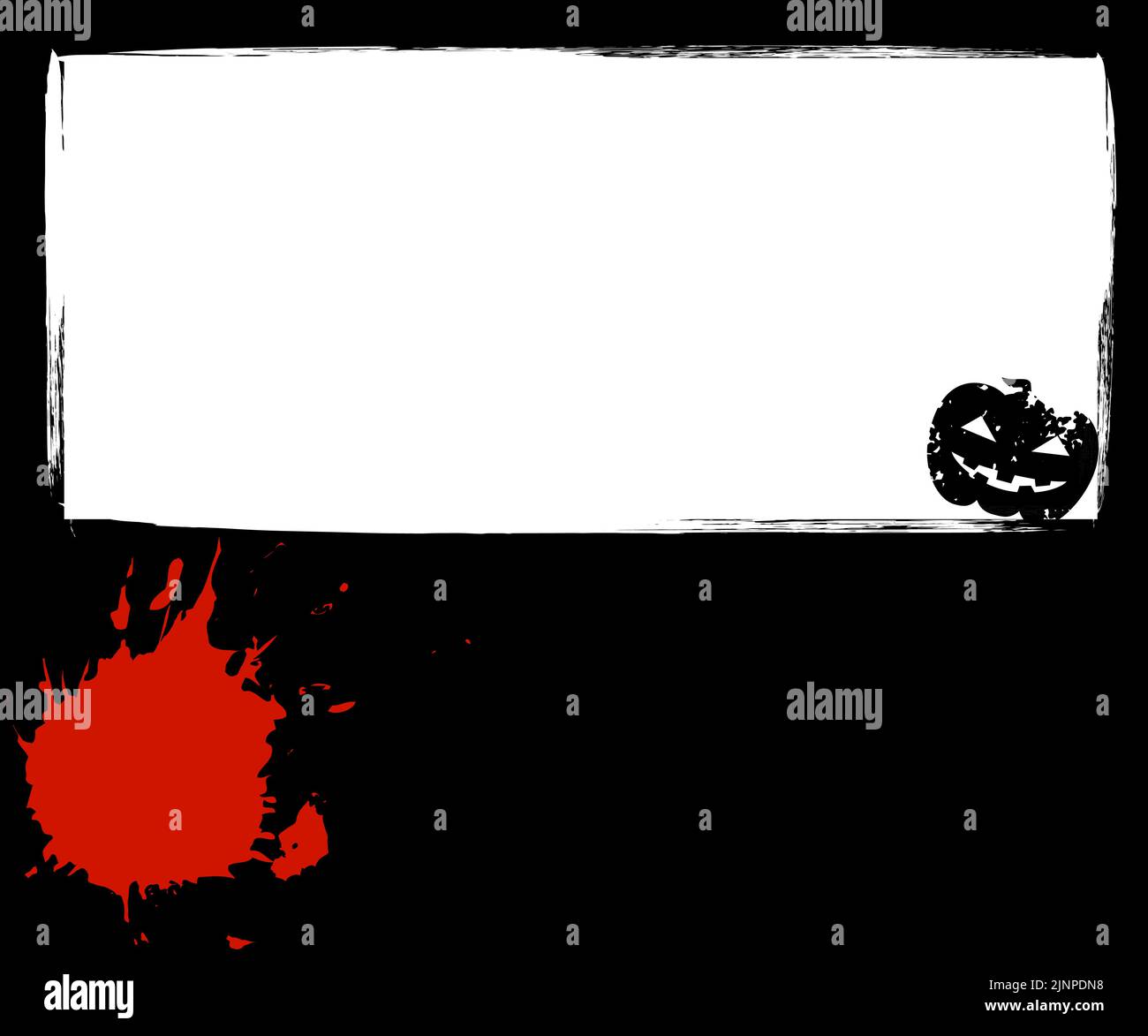 Halloween banner (common for PC and smartphones), horror style with ...