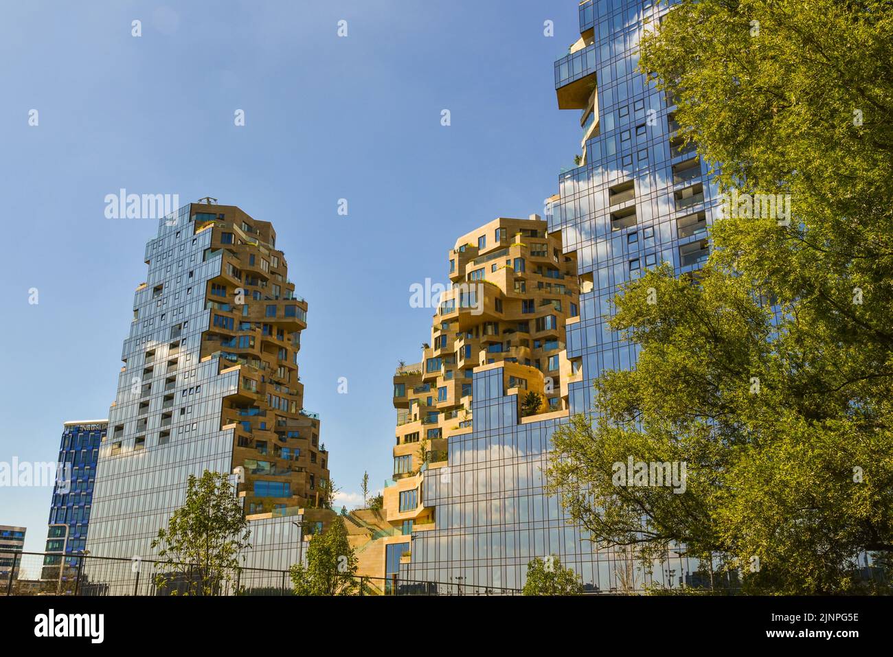Amsterdam, Netherlands. August 2022. Residential building the Valley ...