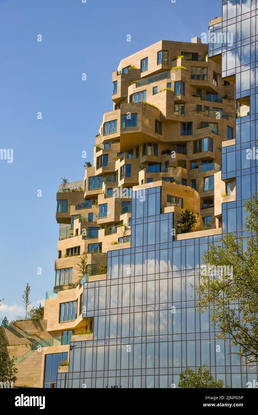 Amsterdam, Netherlands. August 2022. Residential building the Valley ...