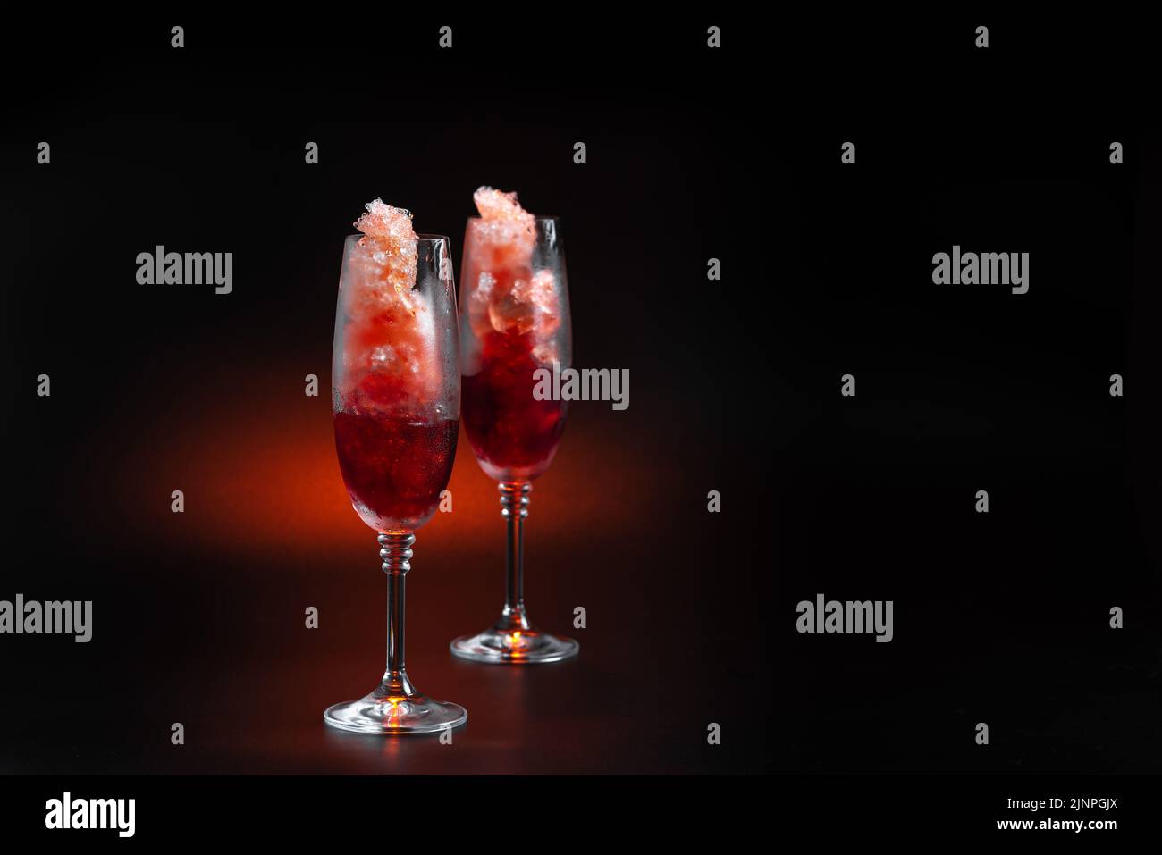 Red Slushie. Sweet Shaved ice. Spanish fruit granizado drink ...