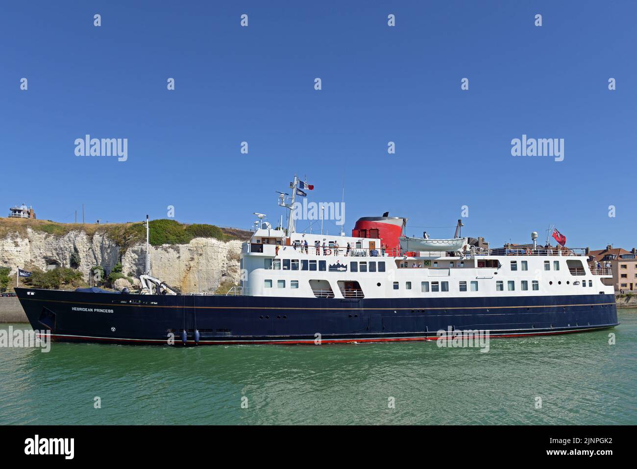 HEBRIDEAN PRINCESS departing from Dieppe Harbour Stock Photo - Alamy