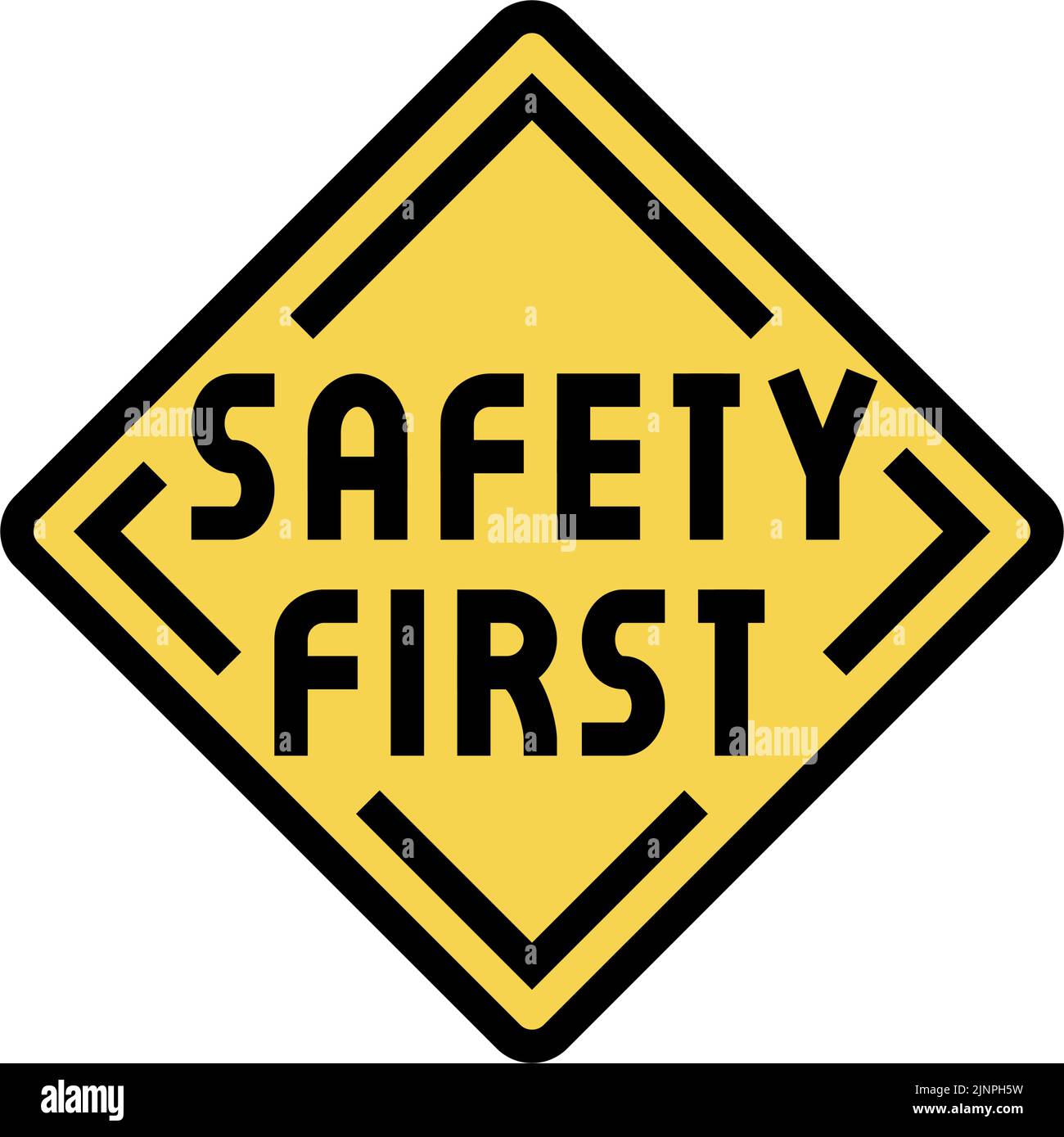 safety road sign color icon vector illustration Stock Vector Image ...