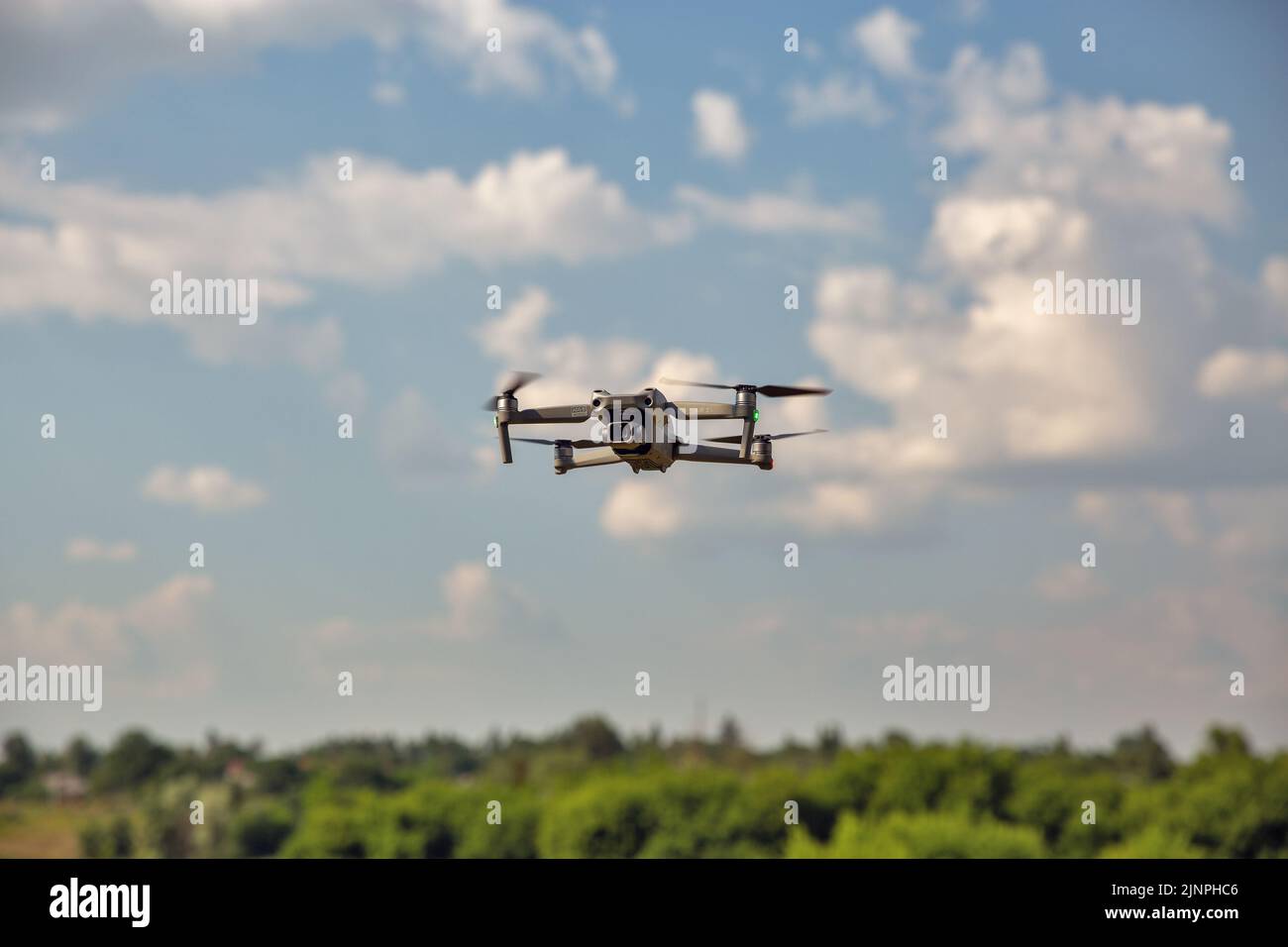 Flying drone copy space logo hi-res stock photography and images - Alamy