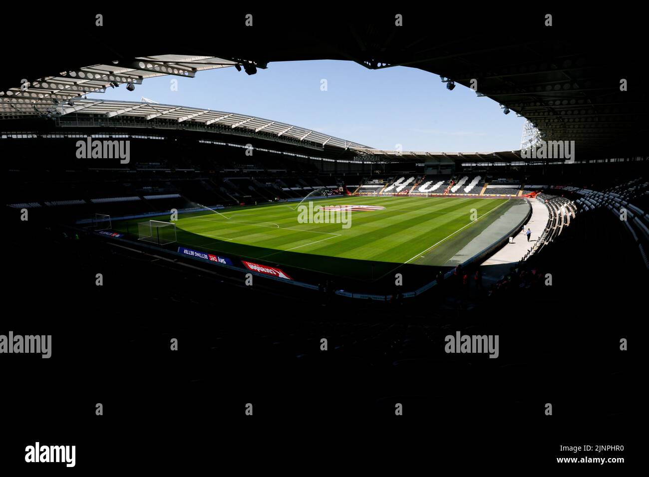 General interior view of MKM stadium, home stadium of Hull City Stock ...