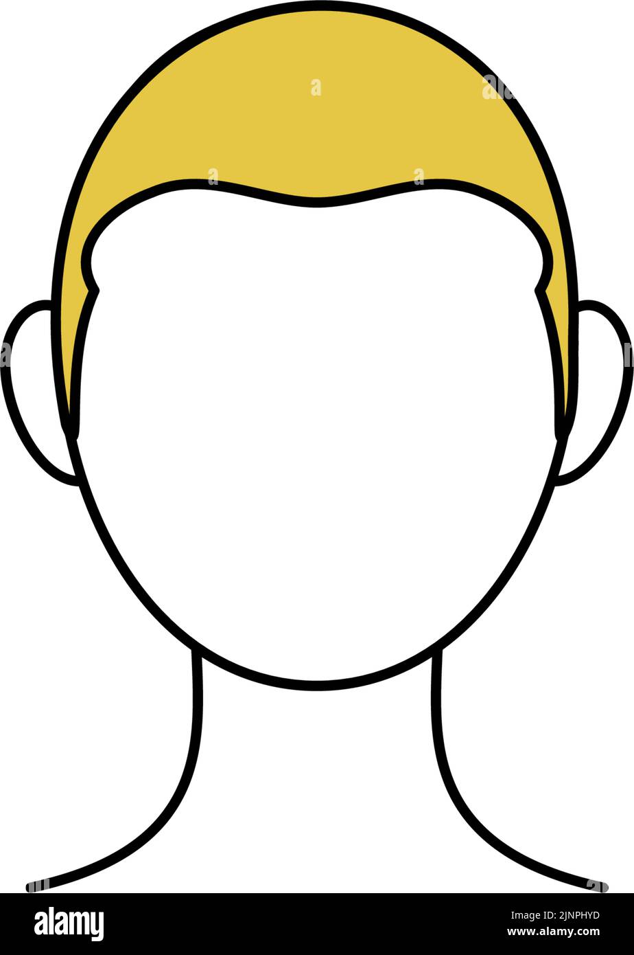 Line drawing of a simple male face Stock Vector Image & Art - Alamy