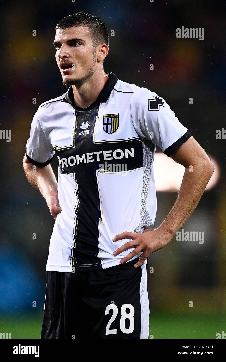 Parma, Italy. 12 August 2022. Valentin Mihaila of Parma Calcio looks on ...