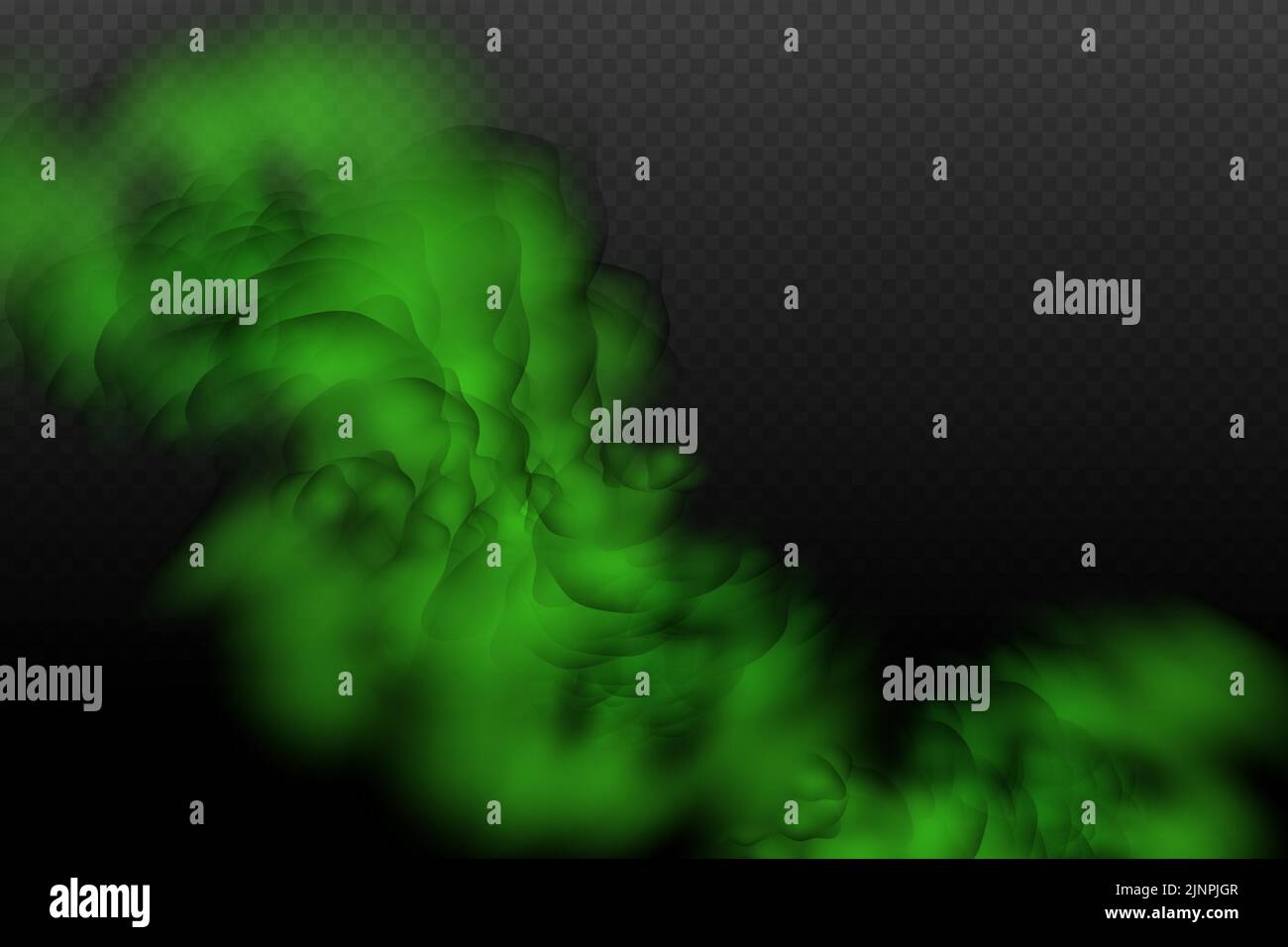 Realistic vector isolated on transparent background. Dust green ...