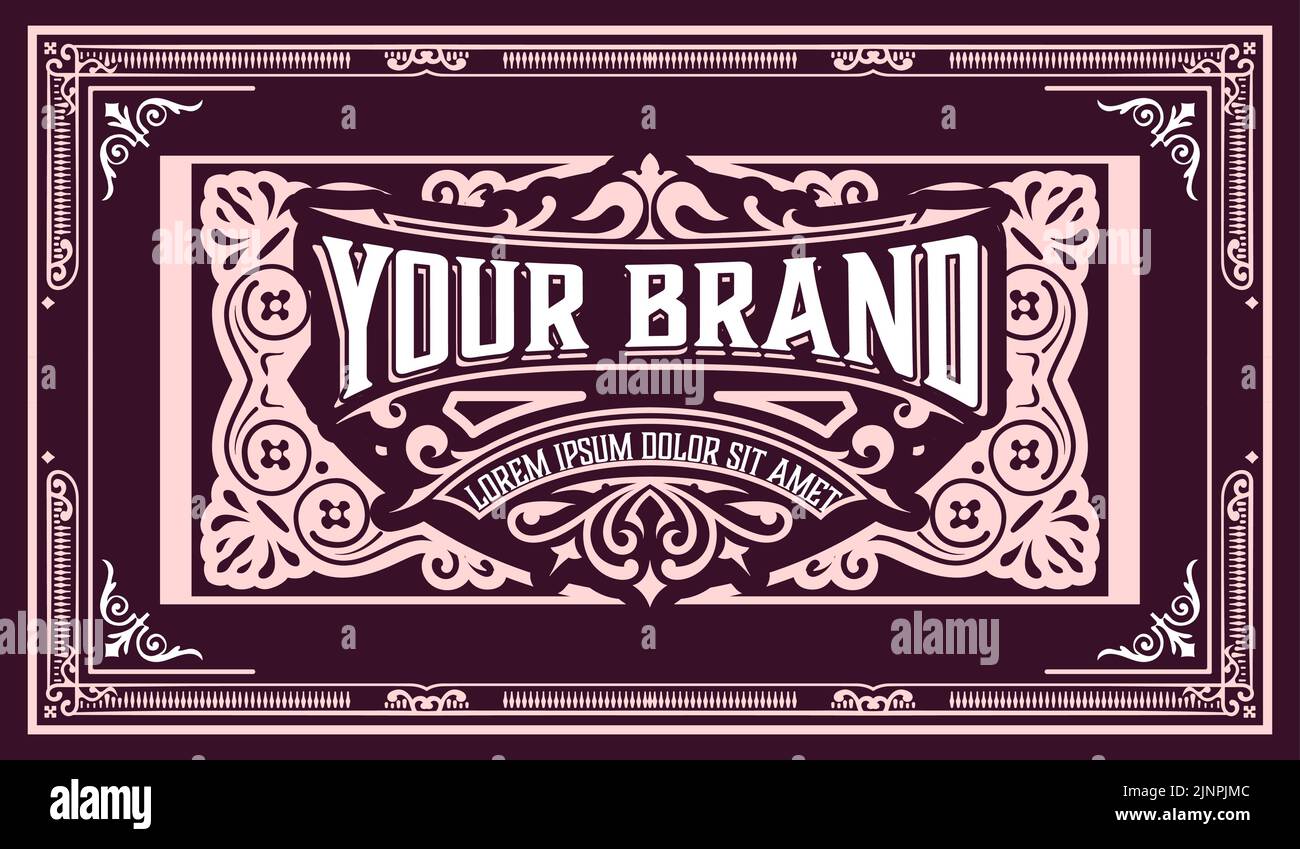 Western card with vintage style Stock Vector Image & Art - Alamy