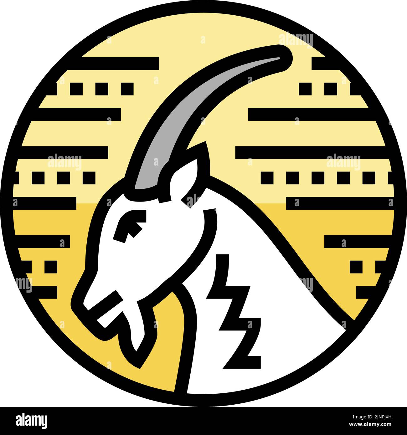 goat zodiac color icon vector illustration Stock Vector Image & Art - Alamy