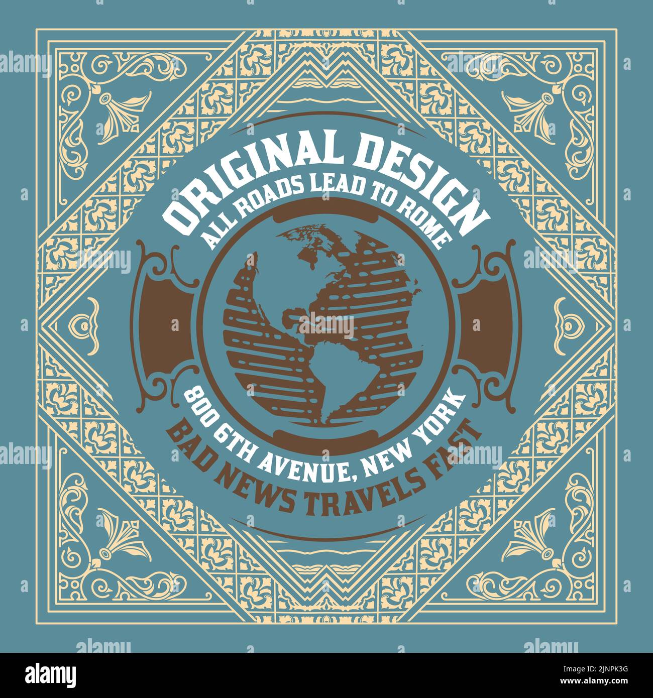 Western card with vintage style Stock Vector Image & Art - Alamy