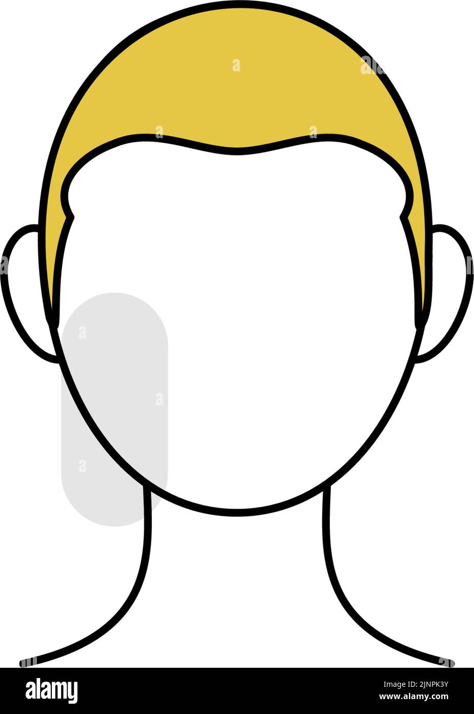 Side hair design men Stock Vector Images - Alamy