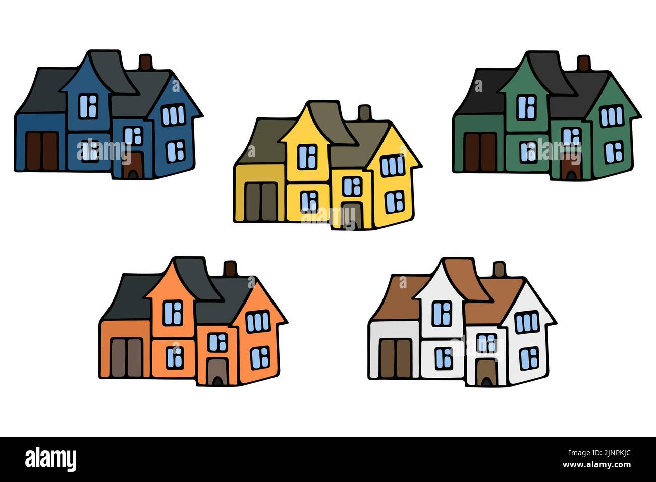 Cozy cottage Stock Vector Images - Alamy