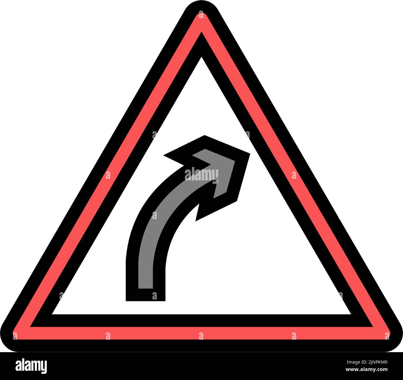 direction road sign color icon vector illustration Stock Vector Image ...