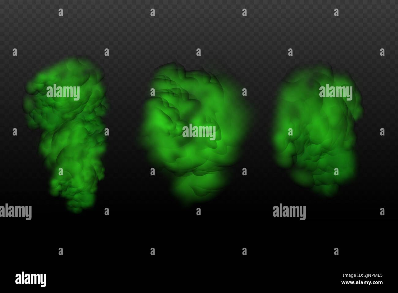 Realistic vector isolated on transparent background. Dust green ...