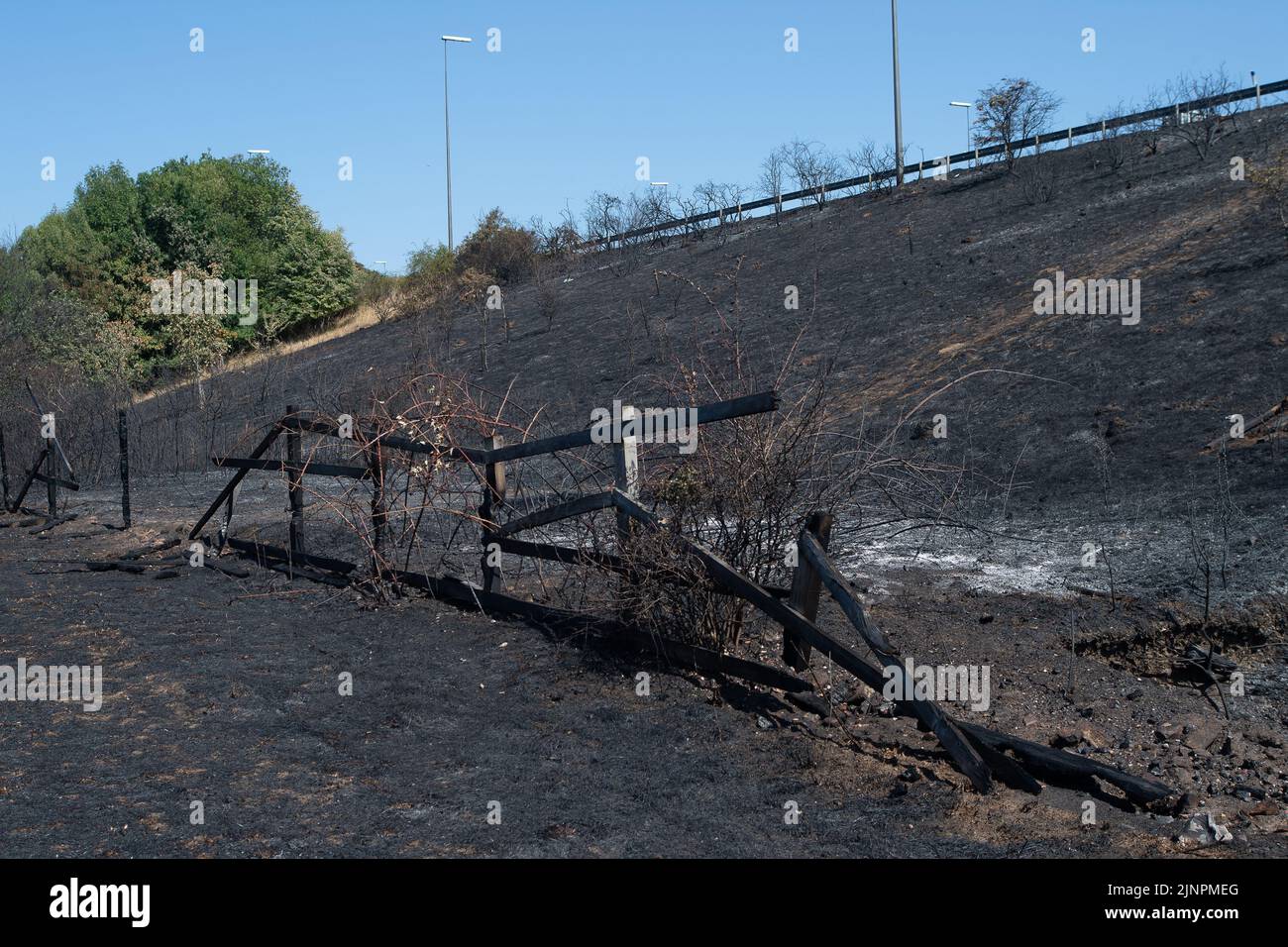 Hedgerley, Buckinghamshire, UK. 13th August, 2022. Firefighters from ...