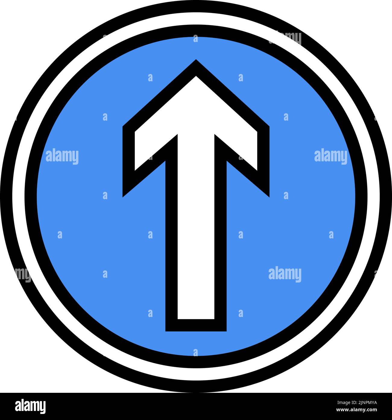 arrow road sign color icon vector illustration Stock Vector Image & Art ...