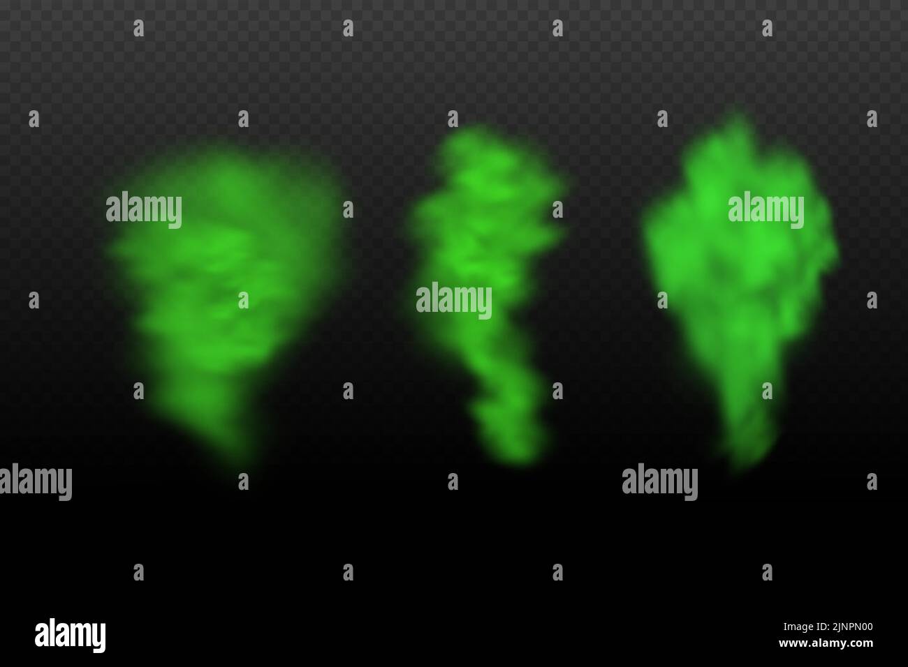 Realistic vector isolated on transparent background. Dust green ...