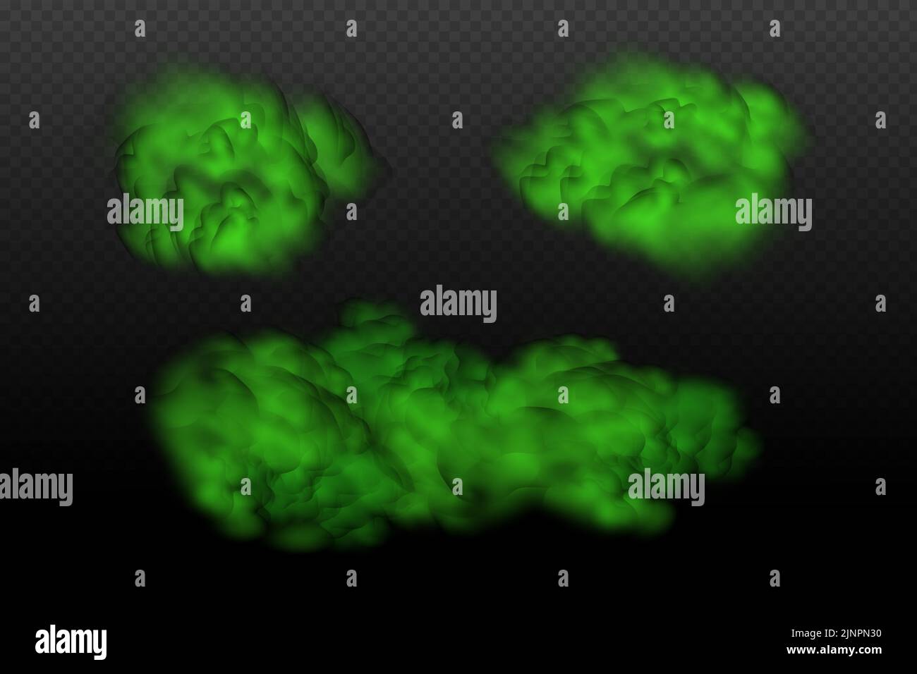 Realistic vector isolated on transparent background. Dust green ...