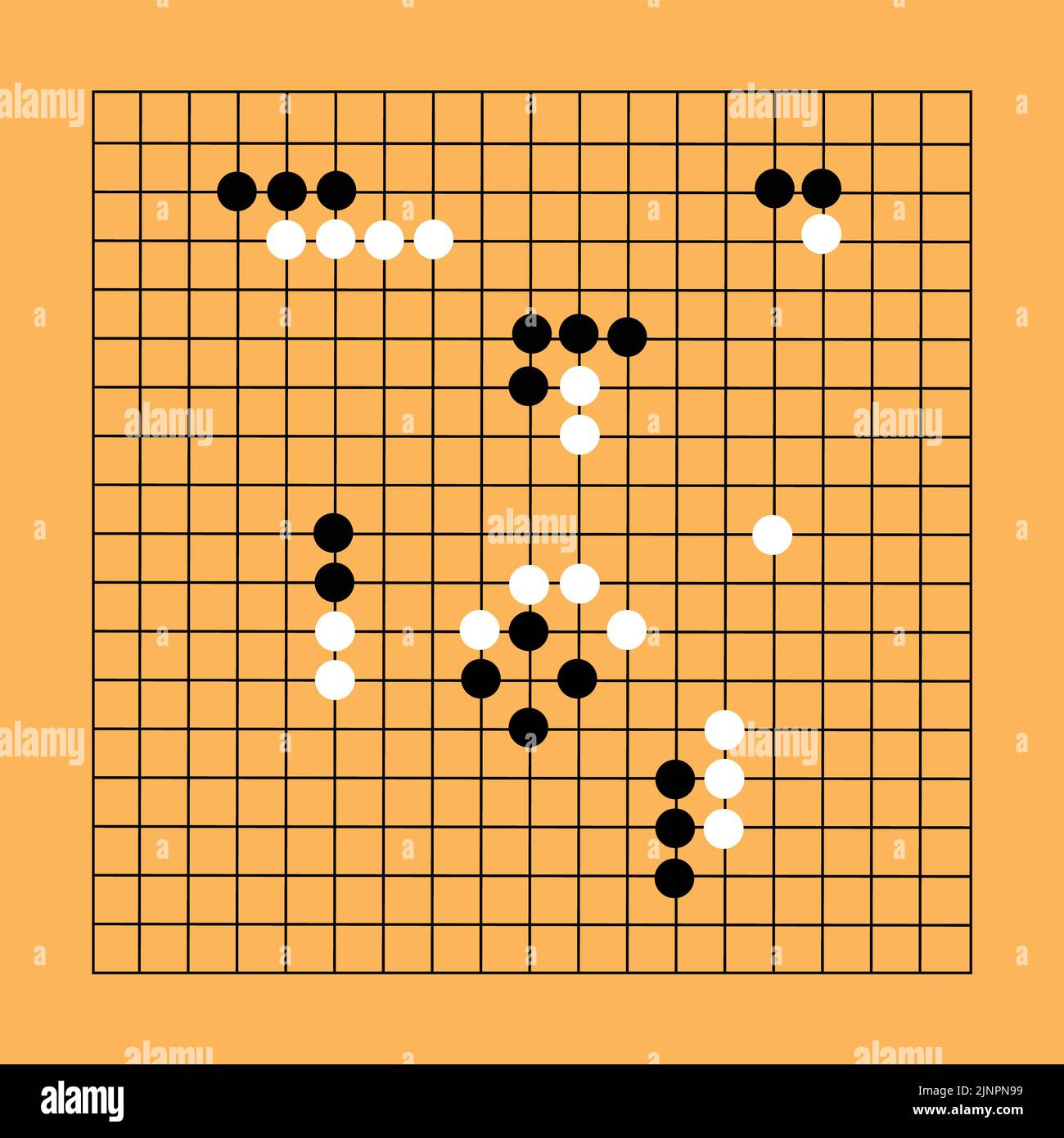 light wooden background with go game pieces. japanese strategy board ...