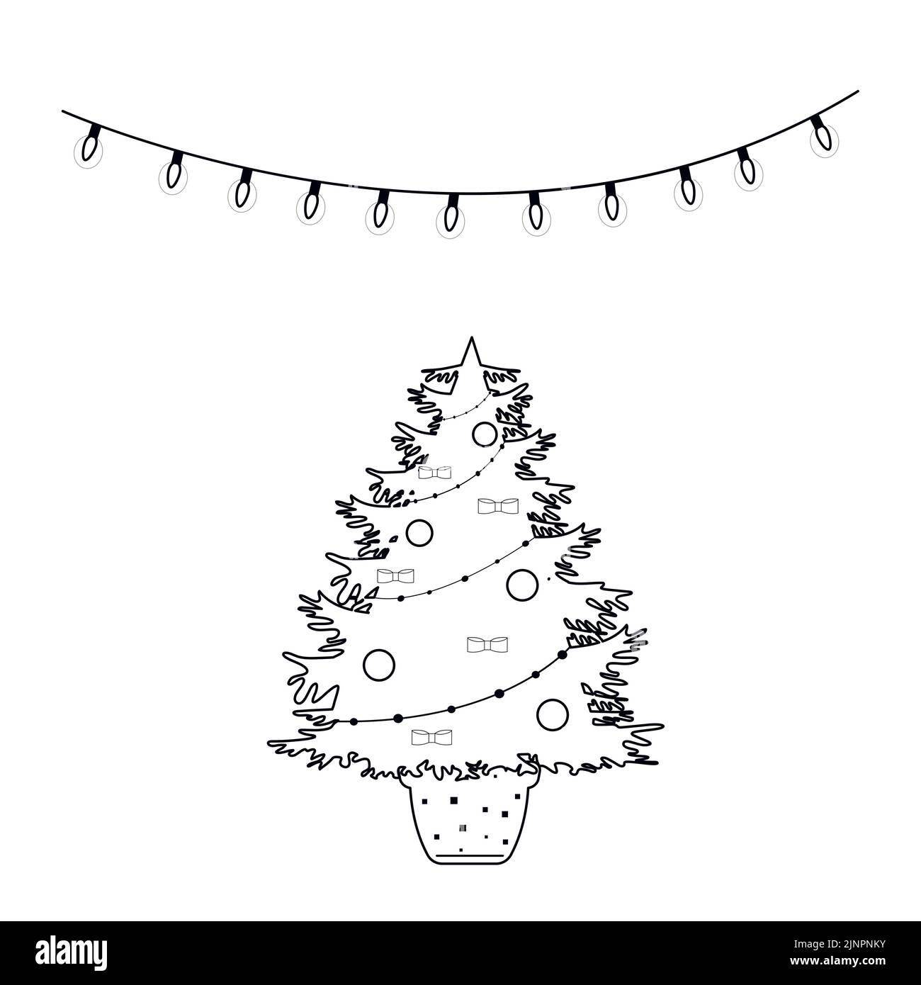 Tree icon line continuous Stock Vector Images - Alamy