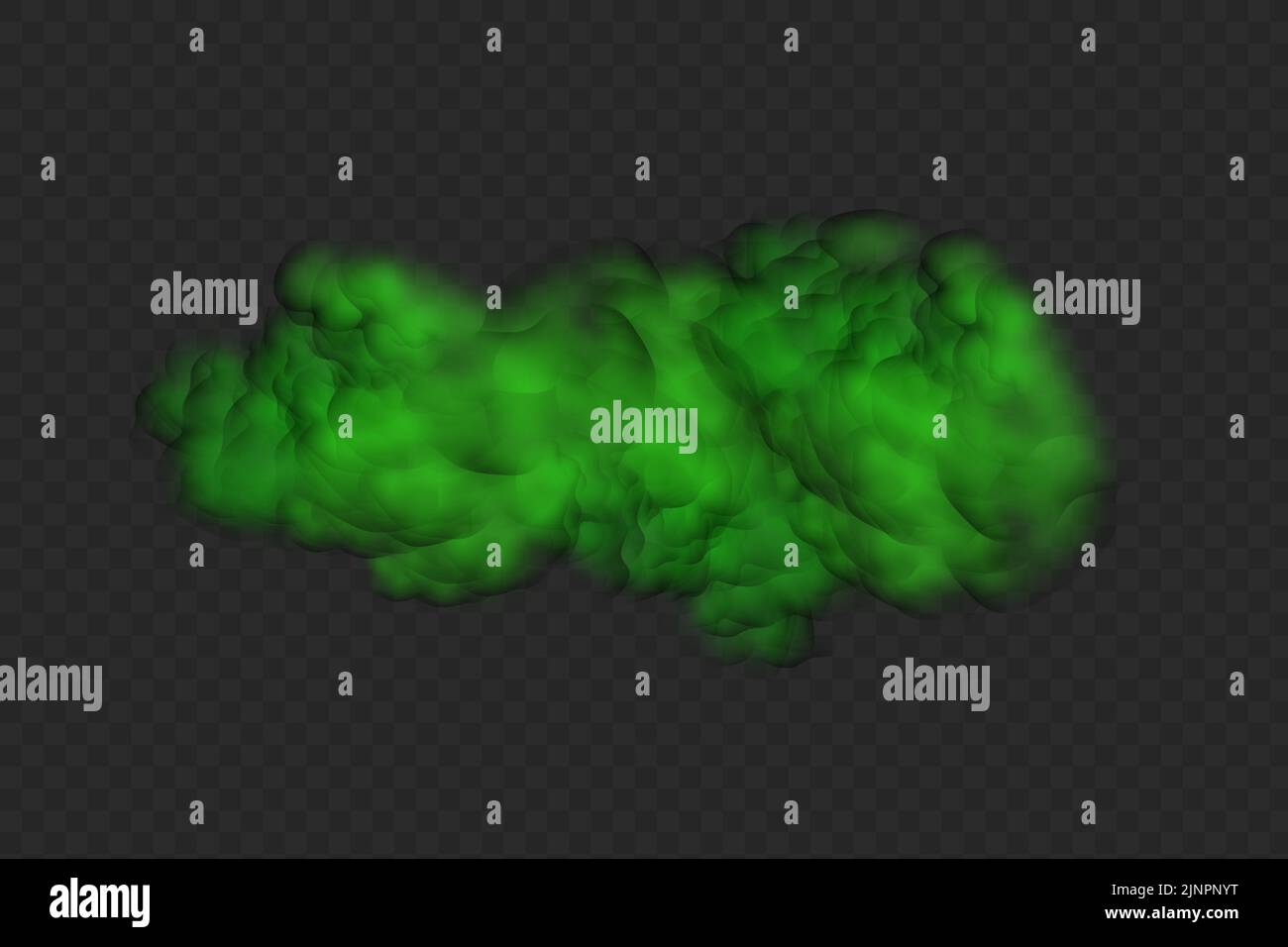 Realistic vector isolated on transparent background. Dust green ...