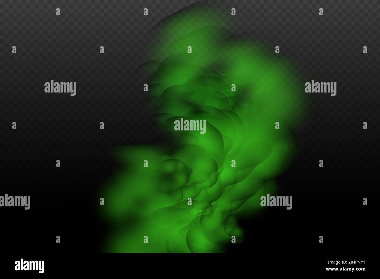 Realistic vector isolated on transparent background. Dust green ...