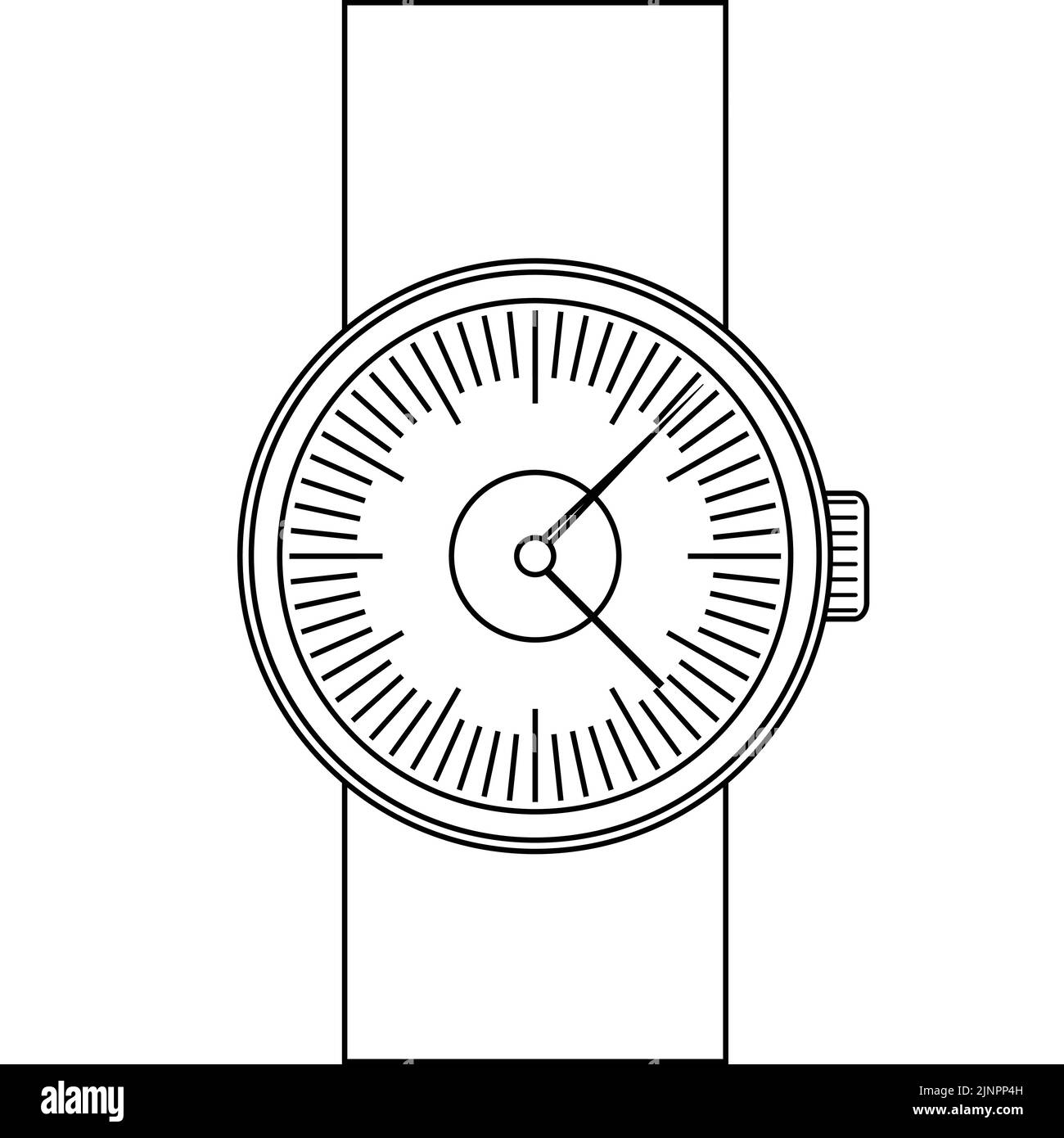 Watch outline Stock Vector Images - Alamy
